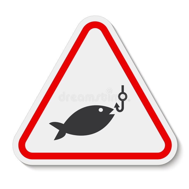 No Fishing Symbol Sign Isolate on White Background,Vector Illustration ...