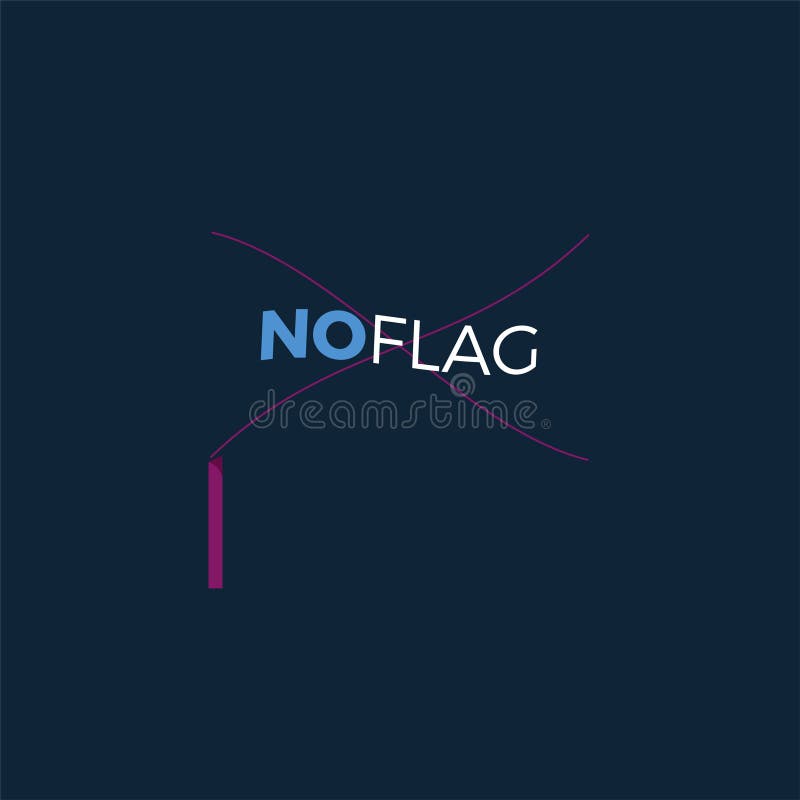 The No Flag Illustration. Isolated Vector Illustration Stock Vector ...