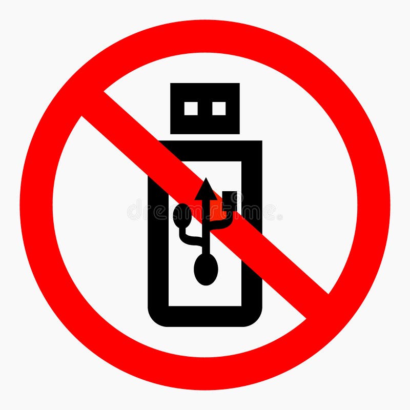 No flash drive stock vector. Illustration of pictogram - 260450935