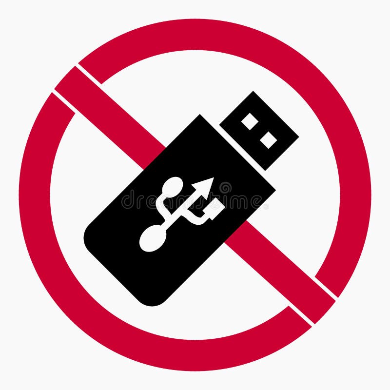 No flash drive stock vector. Illustration of isolated - 260450952