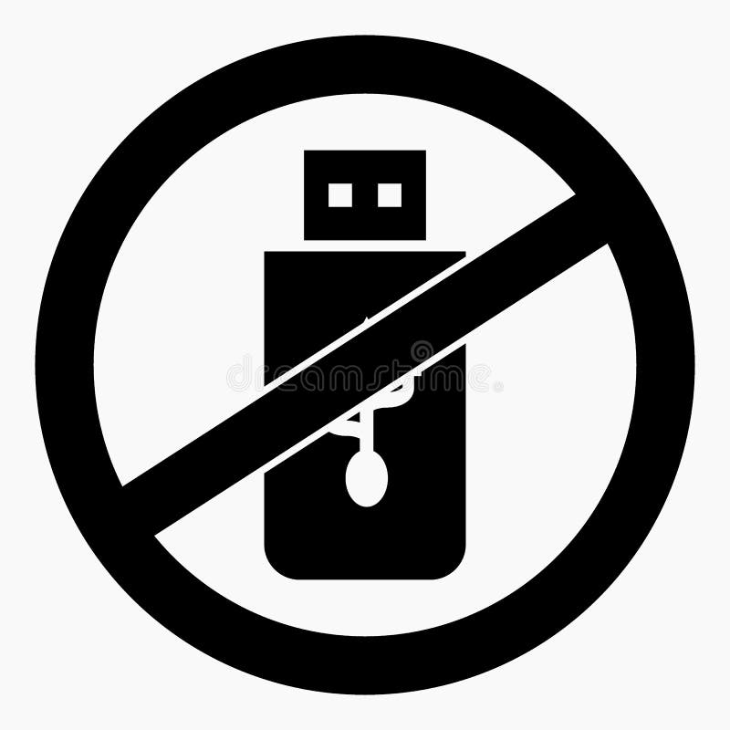 No flash drive stock vector. Illustration of backup - 260450967