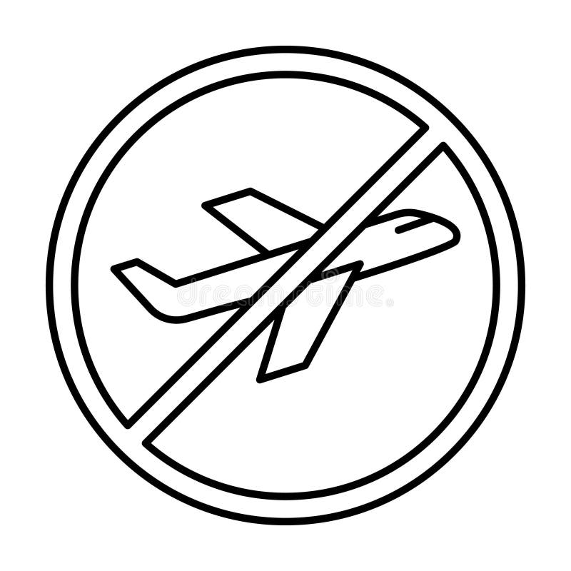 No Flight during Coronavirus Flat Style Vector Icon Which Can Easily ...