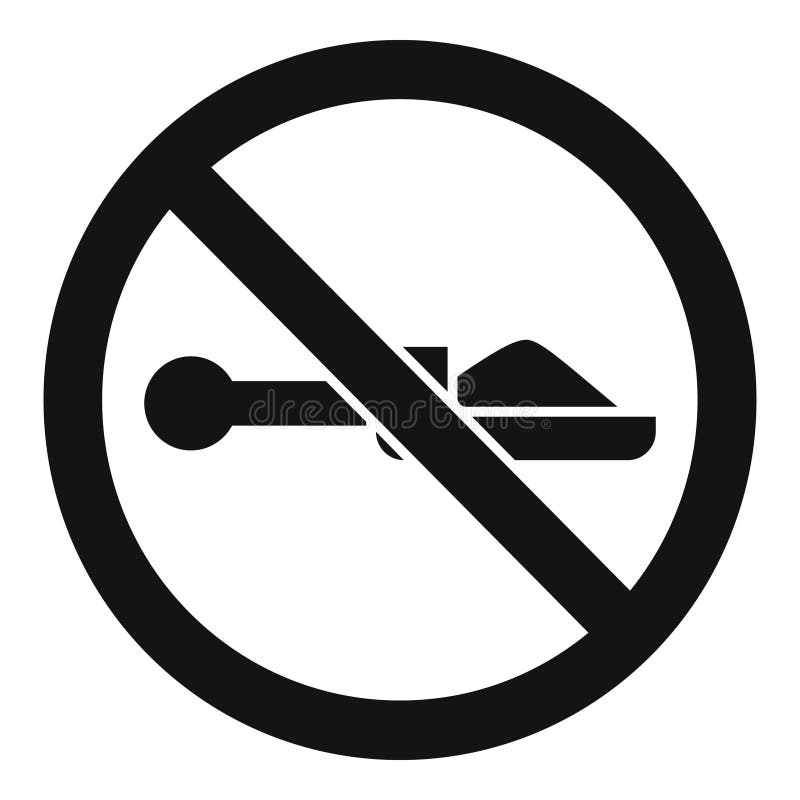 No Flour Using Icon Simple Vector. Gluten Intolerance Food Stock ...