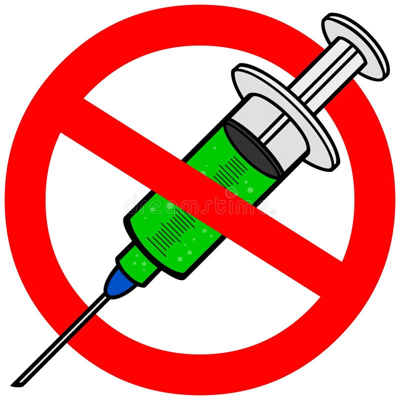 No Flu Shot stock vector. Illustration of healthcare - 53400776