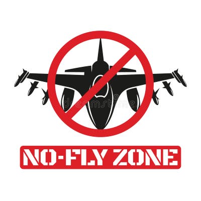 No-fly Zone Sign. Warning Sign Stock Vector - Illustration of message ...