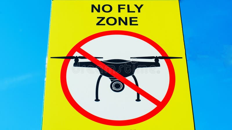 No-fly zone stock image. Image of control, signage, warning - 173519817