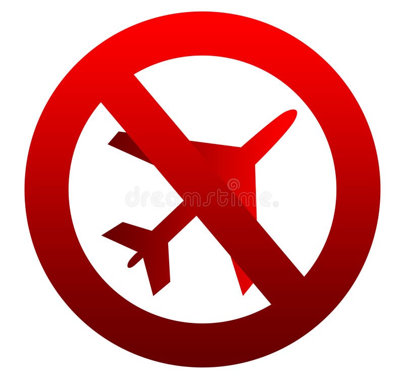 No Flying Aircraft Sign Stock Illustrations – 378 No Flying Aircraft ...