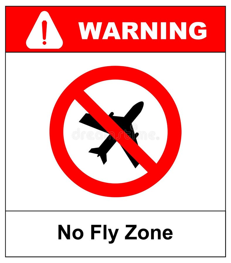 No Flying Aircraft Sign Stock Illustrations – 252 No Flying Aircraft ...