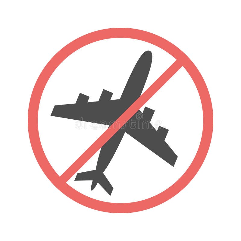 No Flying Aircraft Sign Stock Illustrations – 452 No Flying Aircraft ...