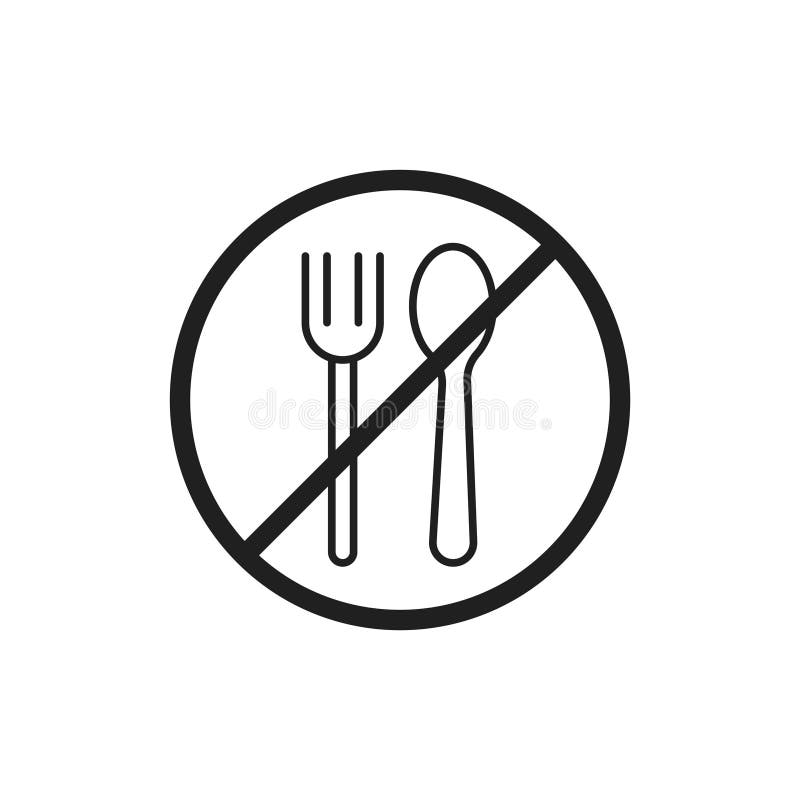 No food icon stock vector. Illustration of warning, meal - 330249852