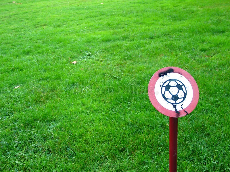 No Soccer or Football Sign, Stock Illustration - Illustration of ...