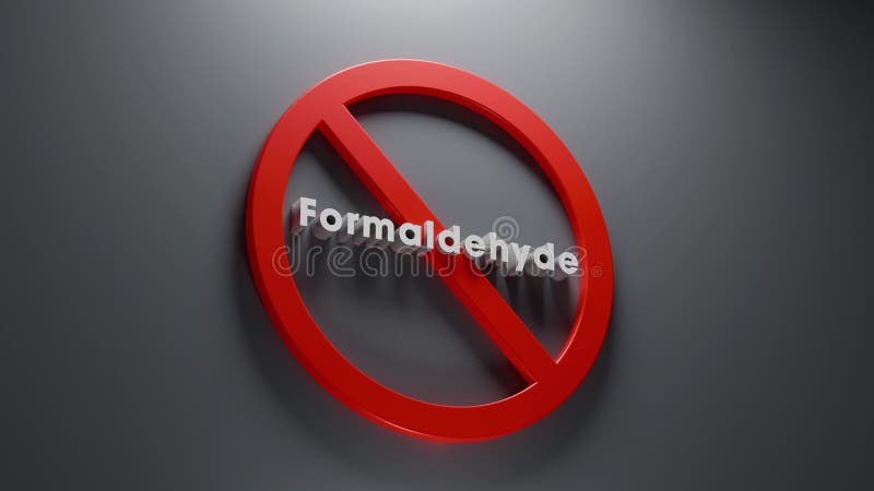 No Formaldehyde Symbol CH2O. for Health and Environmental Concerns ...
