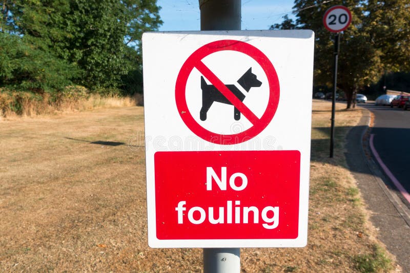 No fouling notice stock image. Image of text, symbol - 289840131