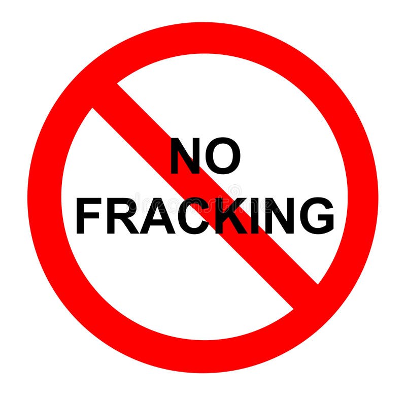 No Fracking Demonstration Sign Stock Vector - Illustration of fracking ...
