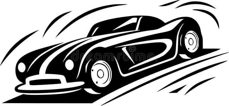 Racing - Minimalist and Simple Silhouette - Vector Illustration Stock ...