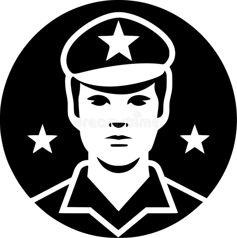 Army - Minimalist and Flat Logo - Vector Illustration Stock Vector ...