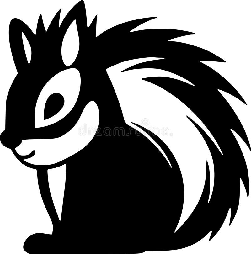Skunk - Minimalist and Simple Silhouette - Vector Illustration Stock ...