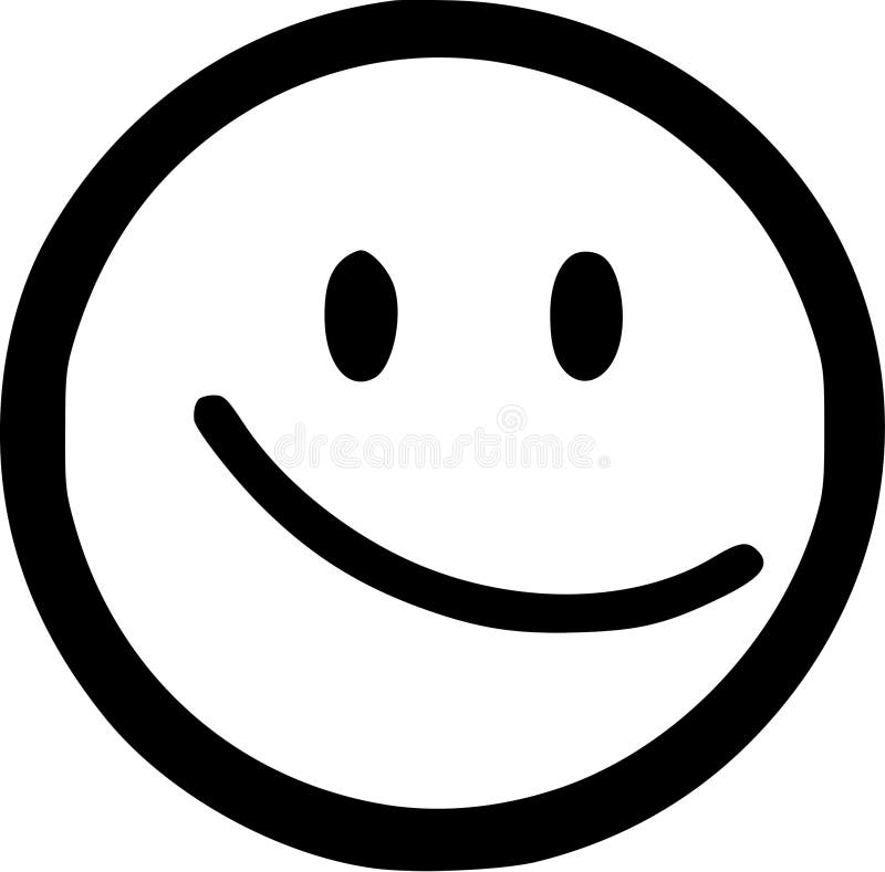 Smiley Face - Minimalist and Simple Silhouette - Vector Illustration ...