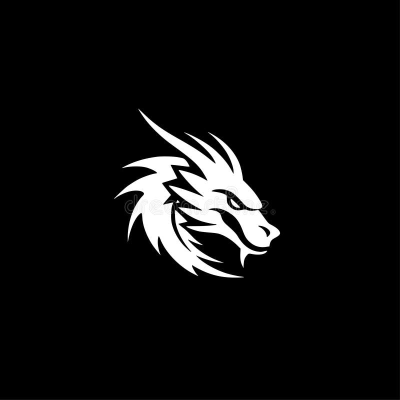 Dragon - Minimalist and Simple Silhouette - Vector Illustration Stock ...