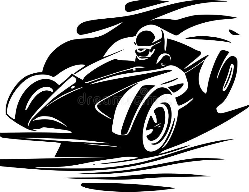 Racing - Minimalist and Flat Logo - Vector Illustration Stock ...