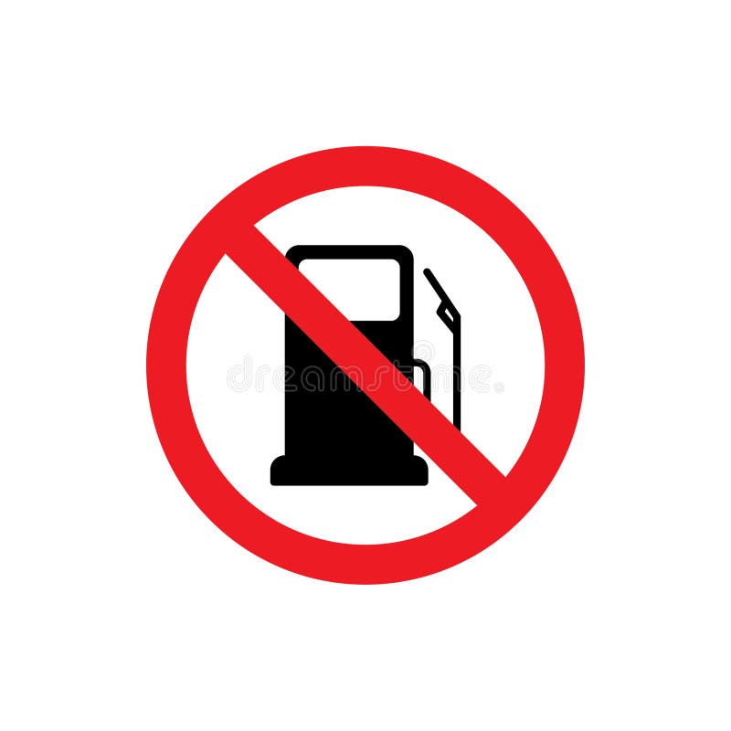 No fuel icon or logo stock vector. Illustration of modern - 216326233