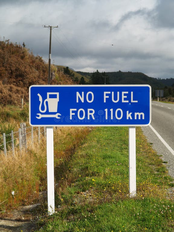 No fuel sign stock image. Image of blue, roadside, petrol - 22012541