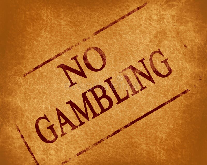 No gambling sign stock vector. Illustration of forbidden - 5099436
