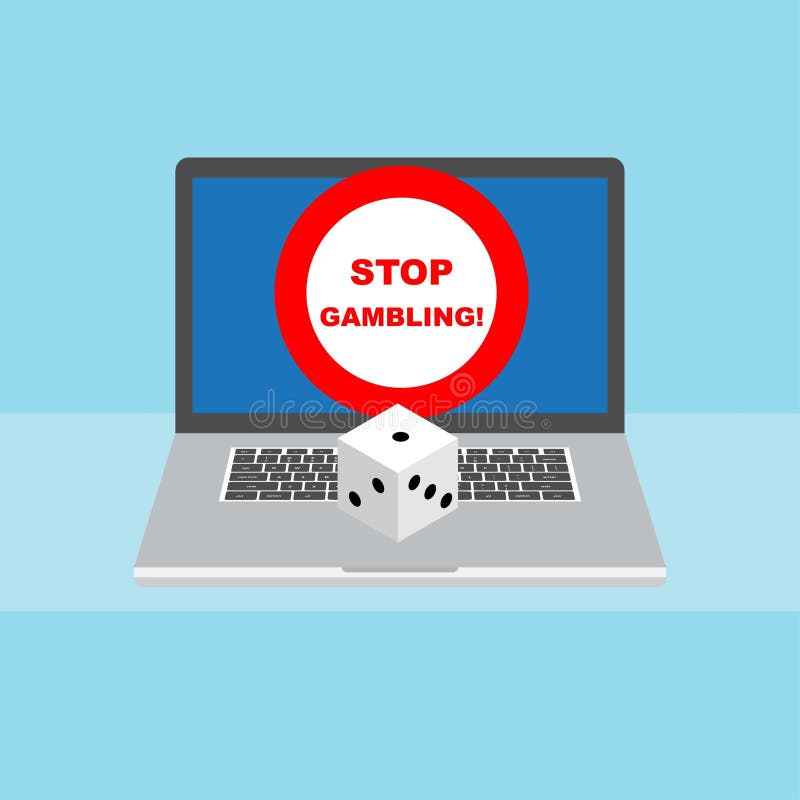 Stop Sign with Hand in Red Circle Stock Vector - Illustration of palm ...