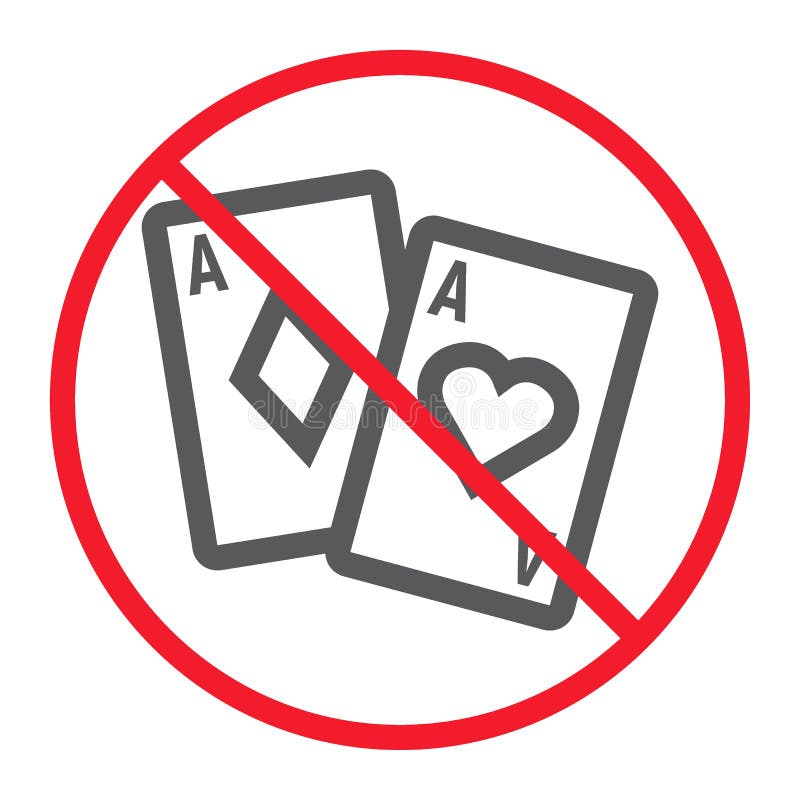 No Gambling Sign Stock Illustrations – 109 No Gambling Sign Stock ...