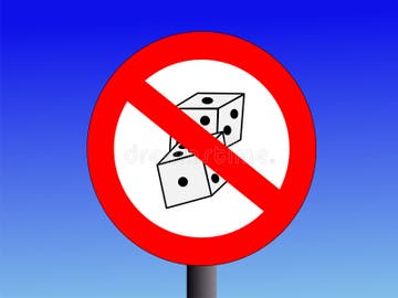 No gambling sign stock vector. Illustration of prohibited - 4624881