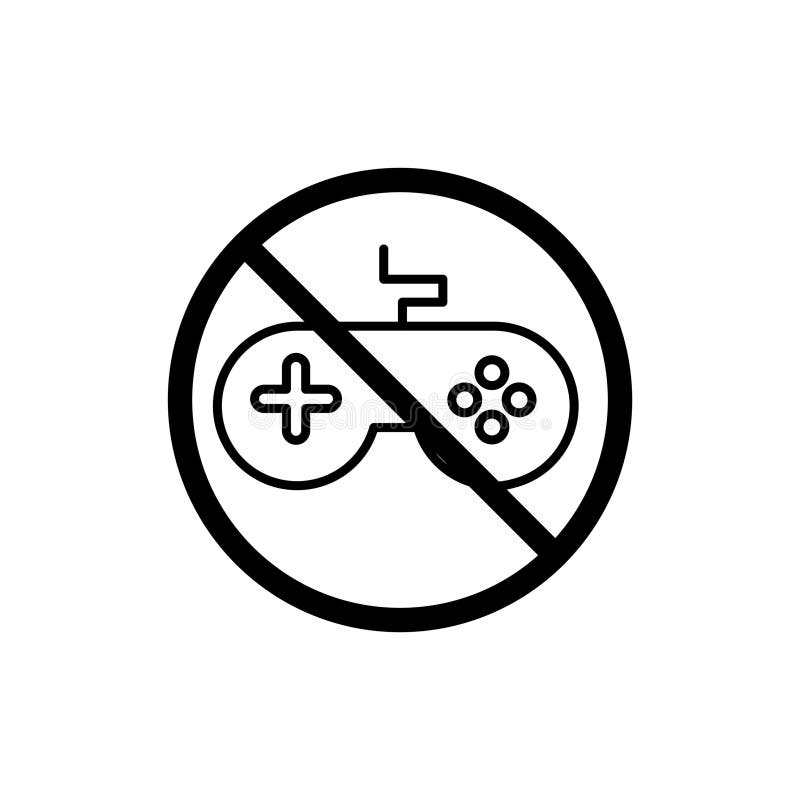 No game icon stock vector. Illustration of white, graphic - 338275985