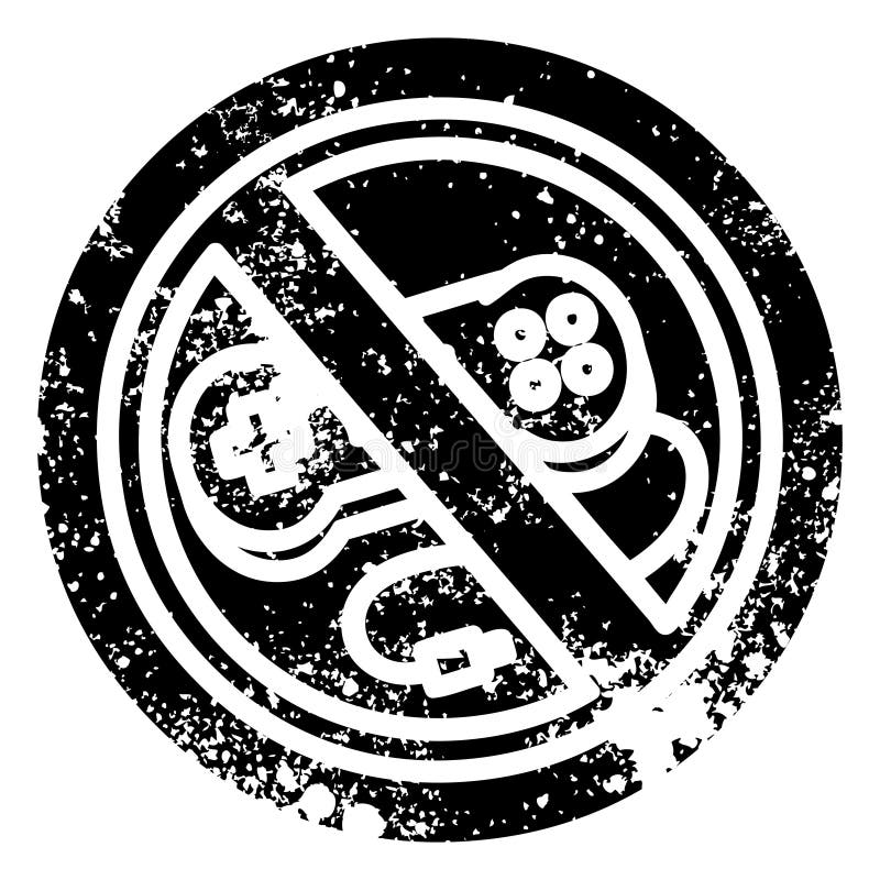 No gaming distressed icon stock vector. Illustration of sign - 147686412