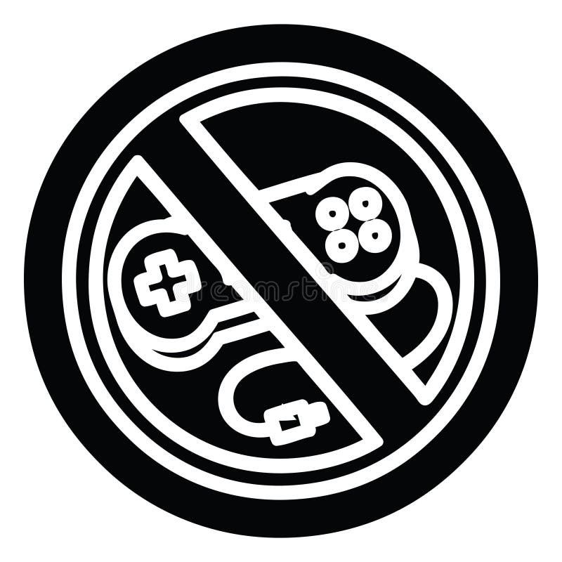 No gaming icon stock vector. Illustration of console - 147690460