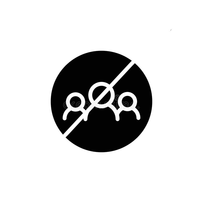No Gathering Icon Web Design in Vector Stock Vector - Illustration of ...