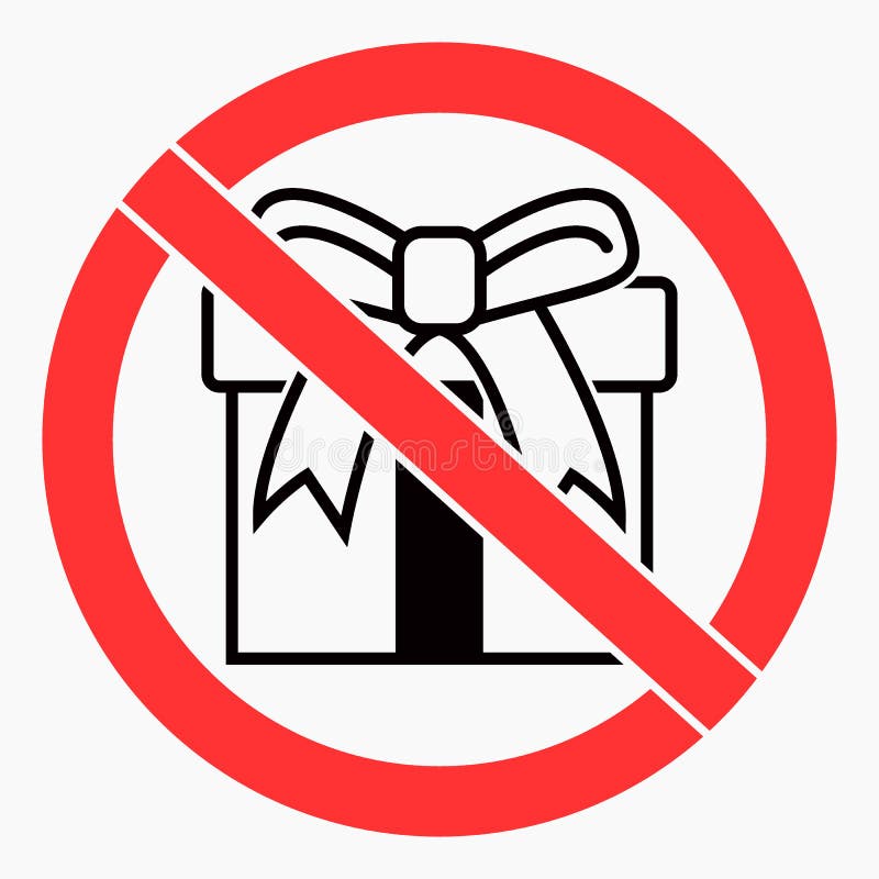 No gift icon. Present ban stock vector. Illustration of restrict ...
