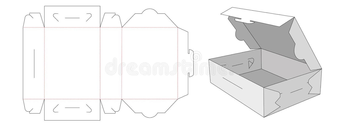 No Glue Box Template Stock Illustrations – 288 No Glue Box Template ...
