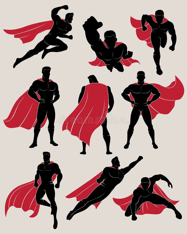 Superhero Poses Stock Illustrations – 699 Superhero Poses Stock ...