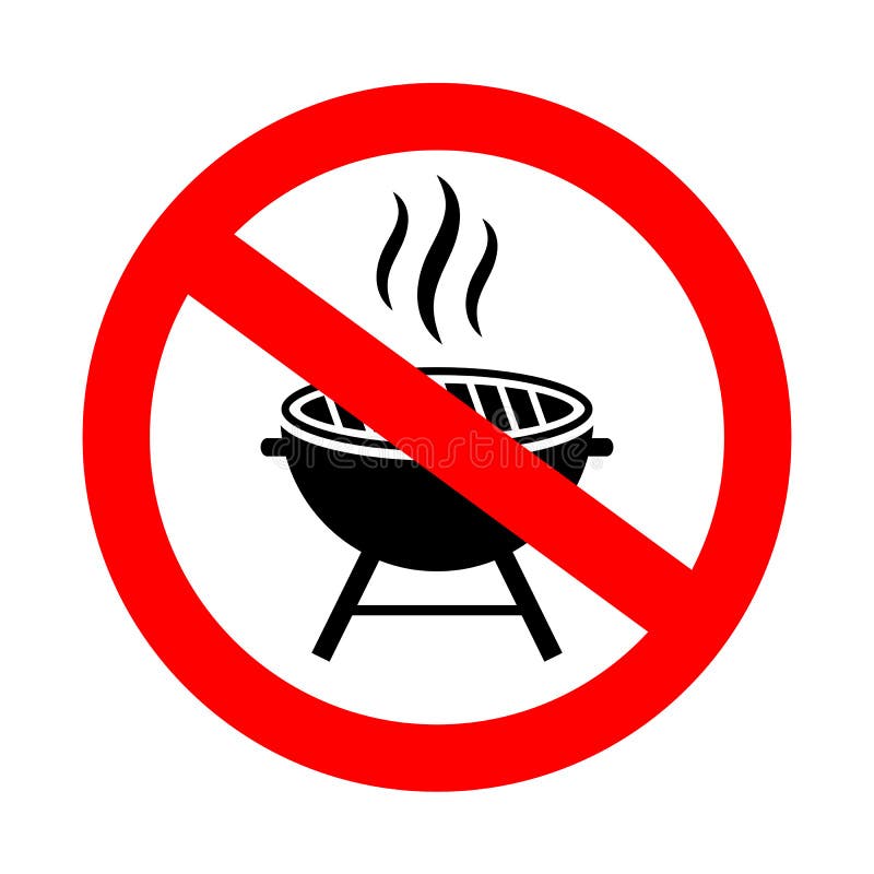 No grill vector sign stock vector. Illustration of meat - 99904621