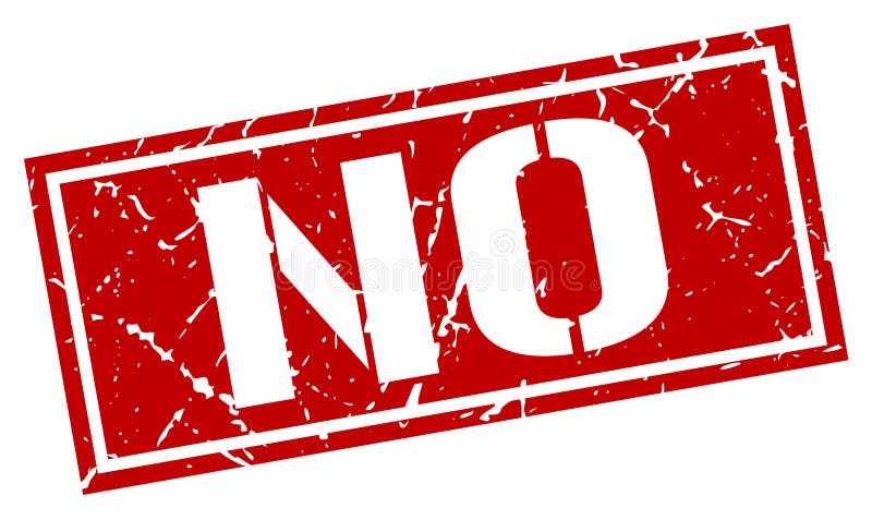 No Grunge Rubber Stamp Background Stock Vector - Illustration of okay ...