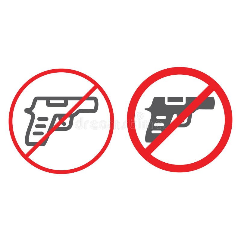 Prohibited Weapon Icon. Line Simple Line Protest Icon for Templates ... Prohibited Weapon Icon. Line Simple Line Protest Icon for Templates ...