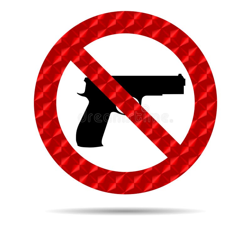 No gun sign stock vector. Illustration of restriction - 56369053