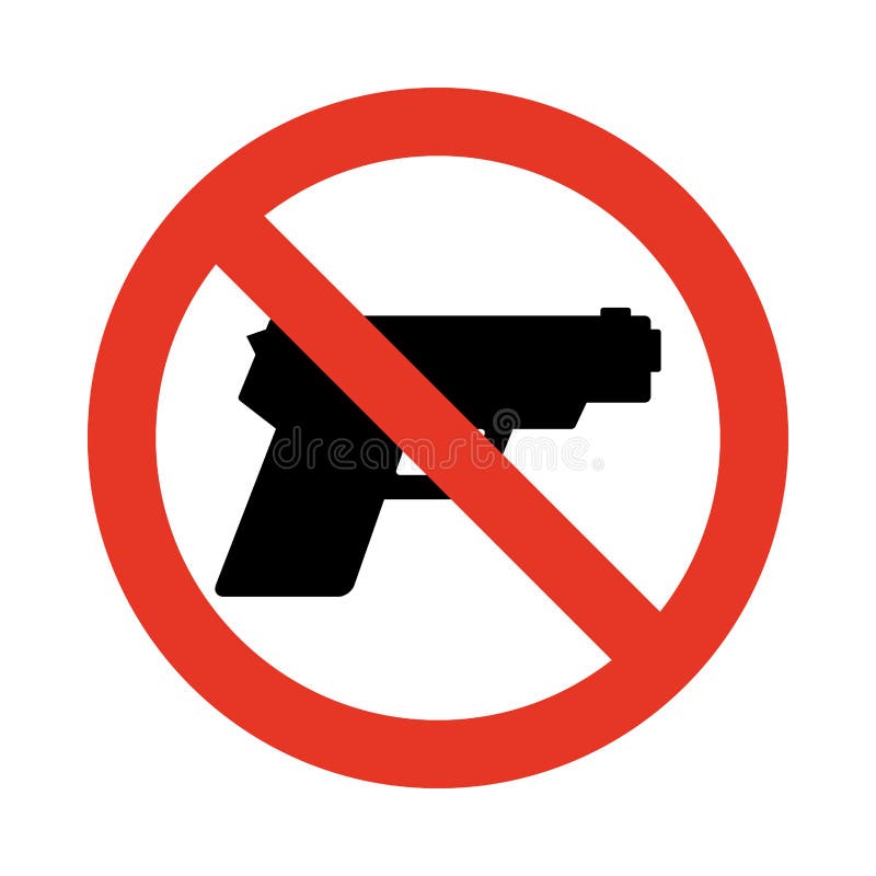 No Weapons Sign Stock Illustrations – 308 No Weapons Sign Stock ...