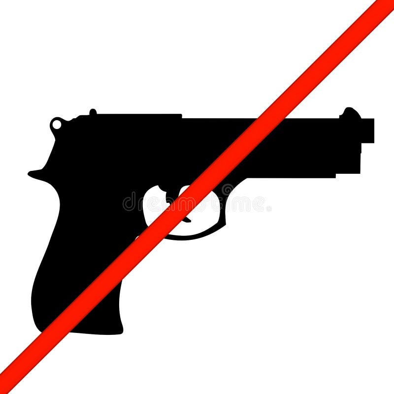 No guns allowed stock vector. Illustration of abstract - 12789653