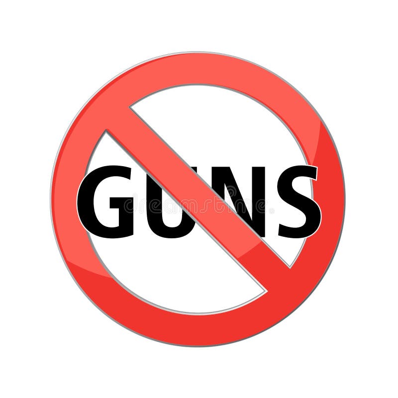 No guns stock illustration. Illustration of military - 12956467