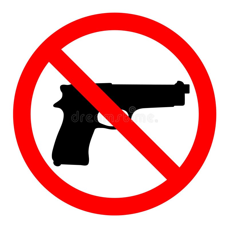 No Weapons Sign Stock Illustrations – 322 No Weapons Sign Stock ...