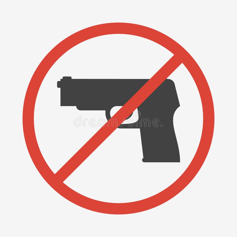 No Weapons Sign Stock Illustrations – 322 No Weapons Sign Stock ...