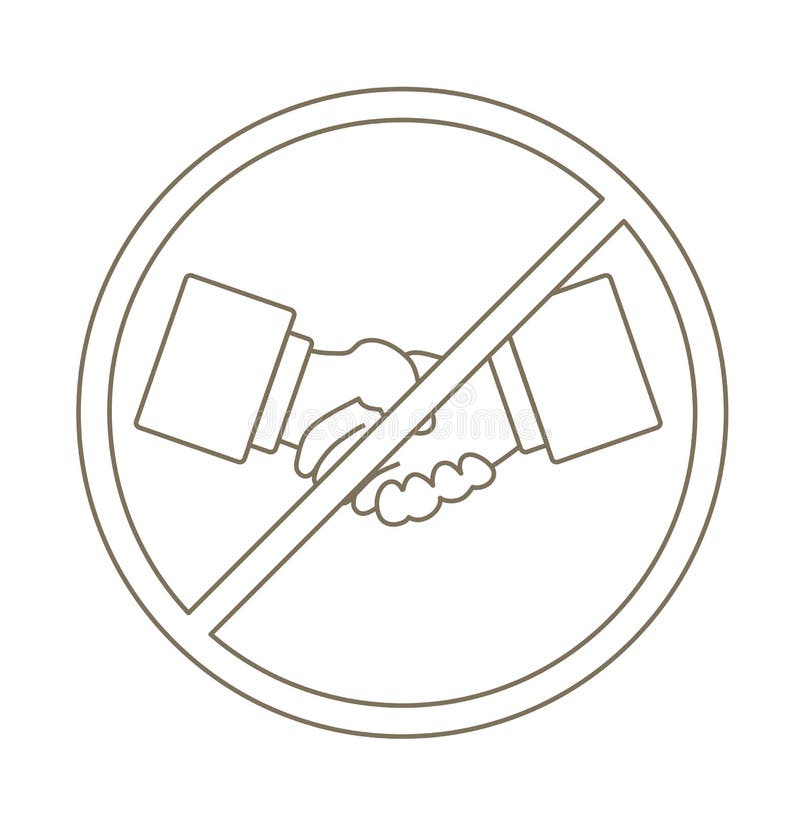 No Hand Shake Stock Illustrations – 857 No Hand Shake Stock ...