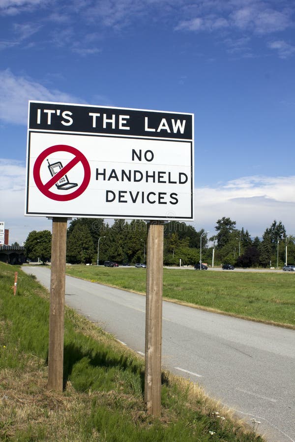 No Handheld Devices stock image. Image of roadway, columbia - 20891309