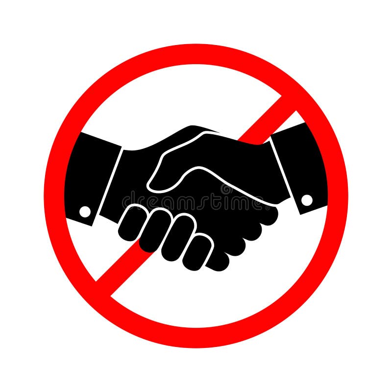 No Handshake Icon. No Dealing Vector Stock Vector - Illustration of ...