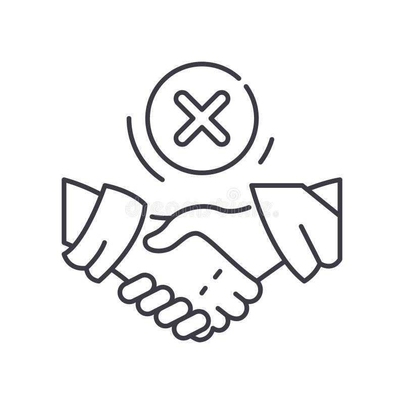 No Handshake Sign Stock Illustrations – 1,058 No Handshake Sign Stock ...